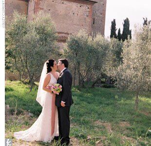Heather & Christopher in Pienza, Italy
