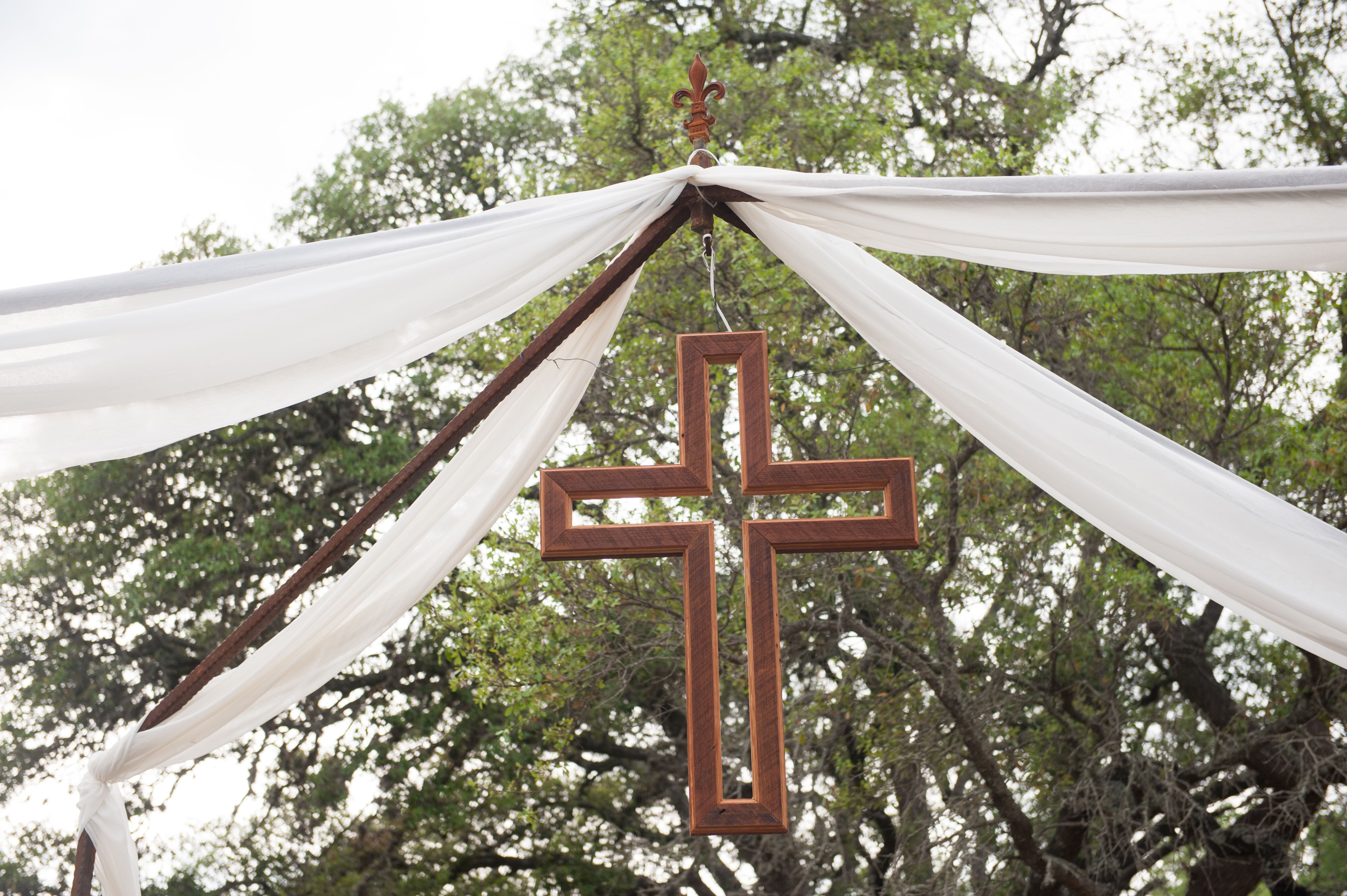 Handmade Wooden Cross for Traditional Christian Ceremony