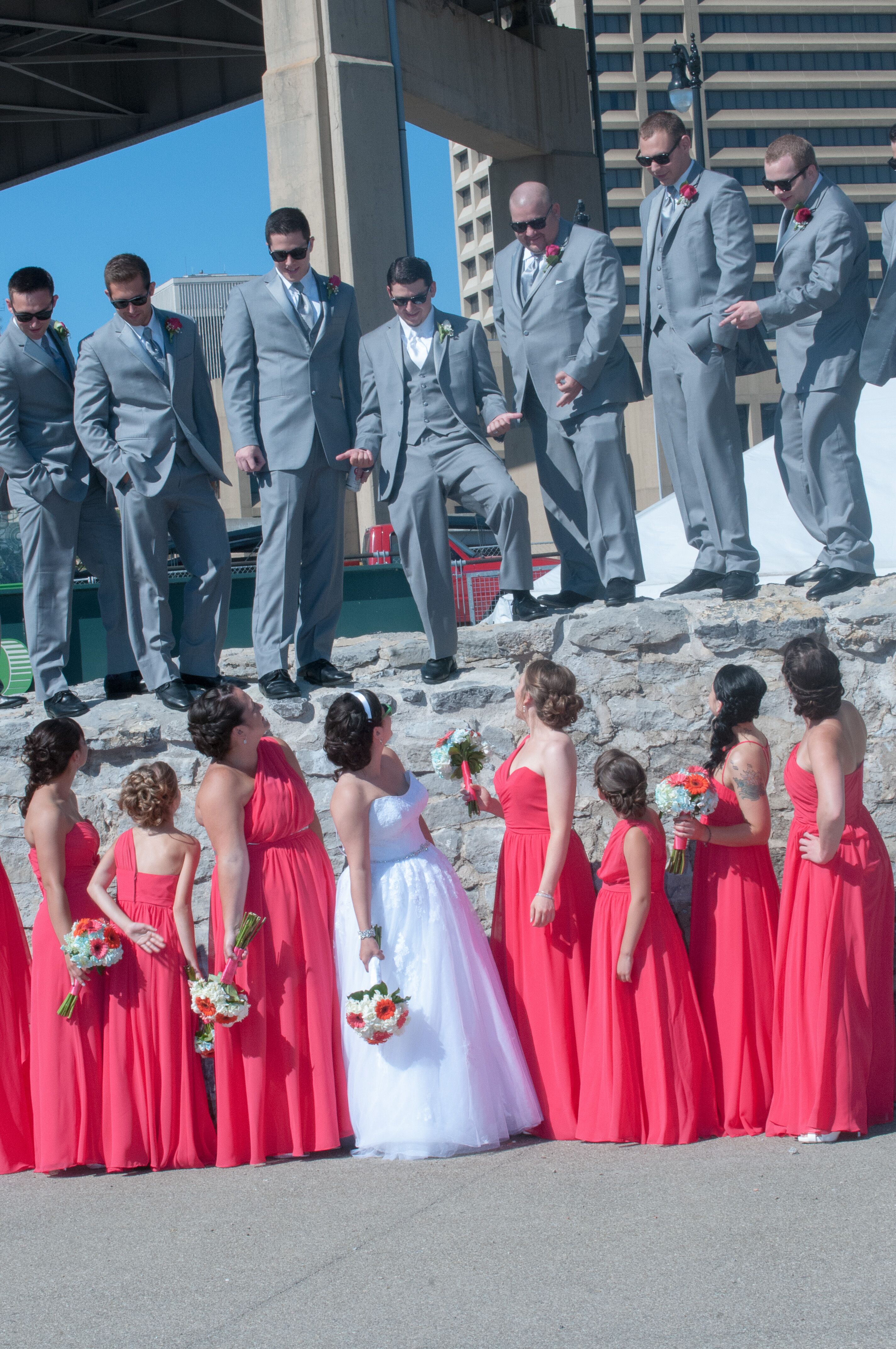 Wedding Party Outdoor Stand-Off