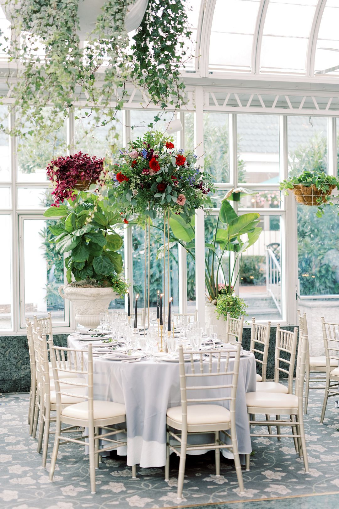 Greenhouse Wedding Reception Decor