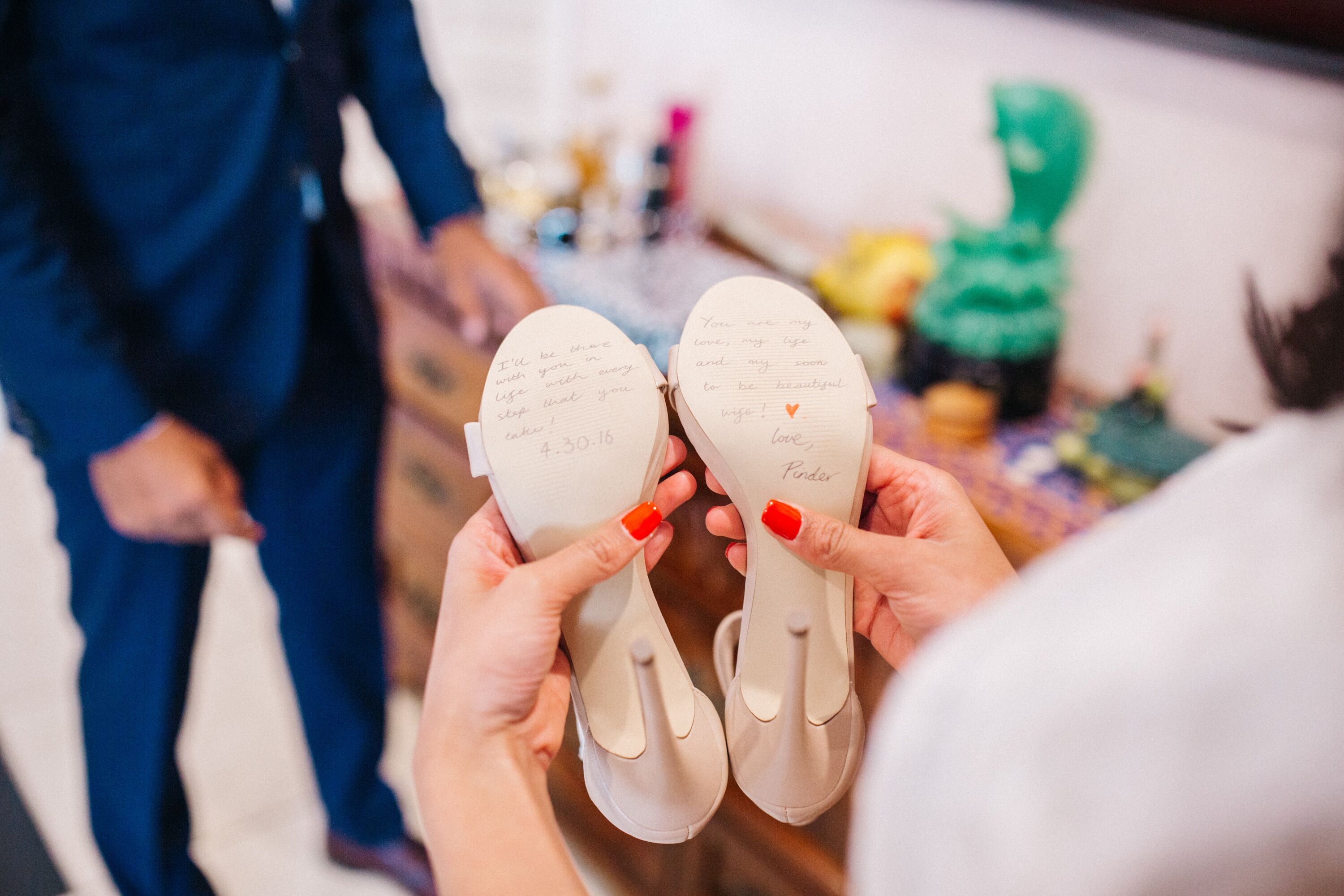 Personalized Wedding Gift, Inscribed Shoes