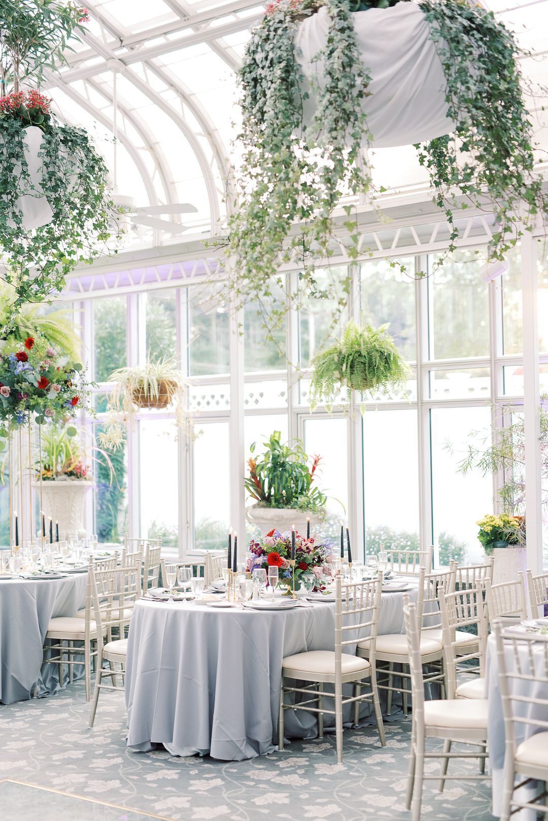 Greenhouse Wedding Reception Decor