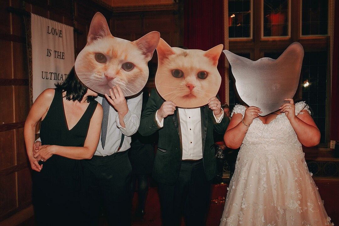 Cat Cutouts for Reception at The Beverly Mansion in Marengo, Ohio