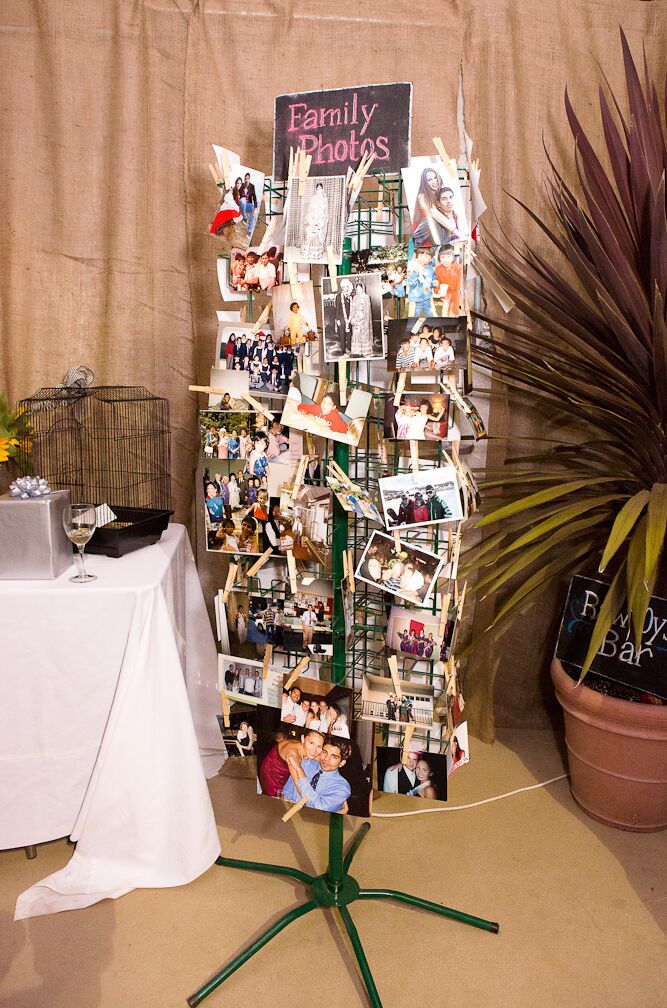 Family Photo Reception Display