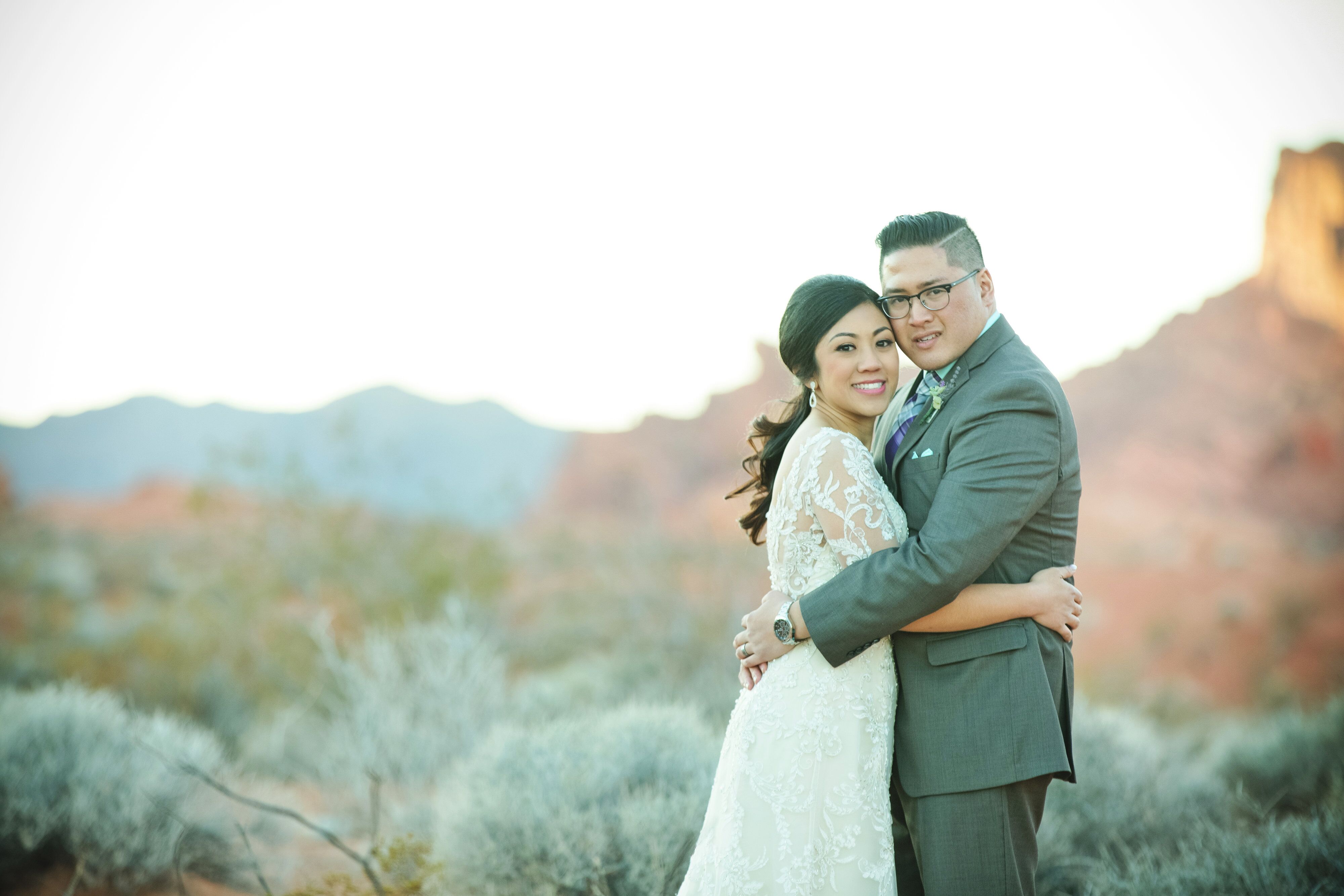 A Vintage Travel-Themed Wedding Seven Sisters at Valley of Fire State ...