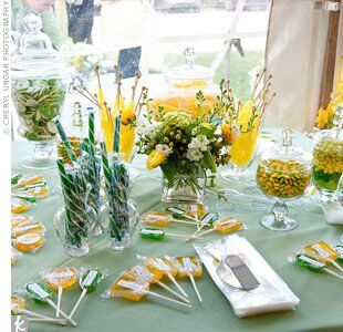 Yellow and Green Candy Bar