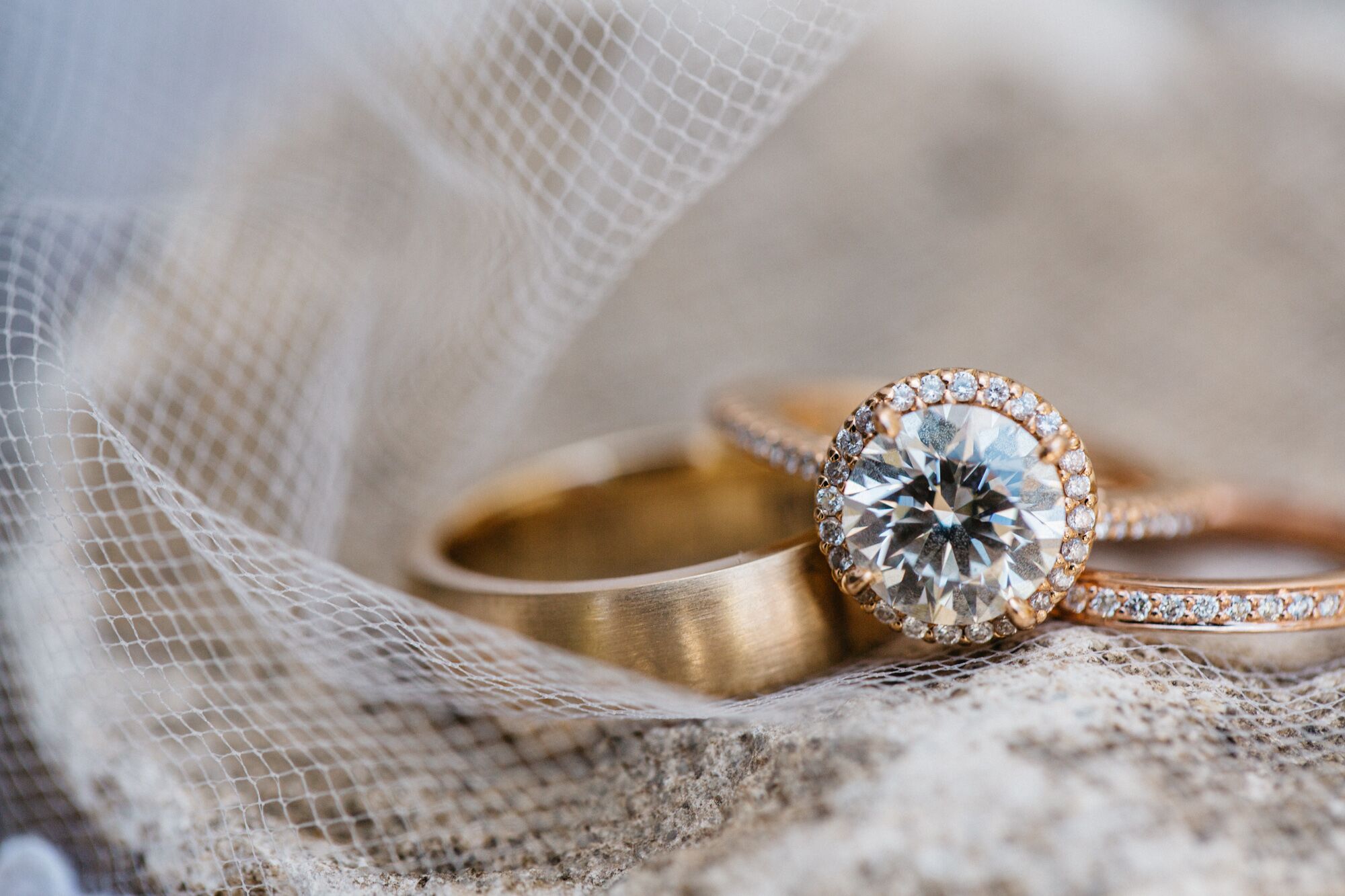 Modern Rose Gold Wedding Ring